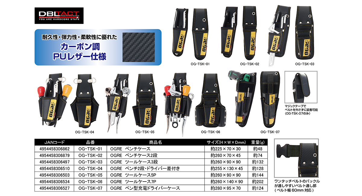 ツールがサクッと収まる“形状固定の硬派仕様” DBLTACT「OGRE ツールケース」シリーズ新発売！｜ニュースリリース｜株式会社 三共コーポレーション